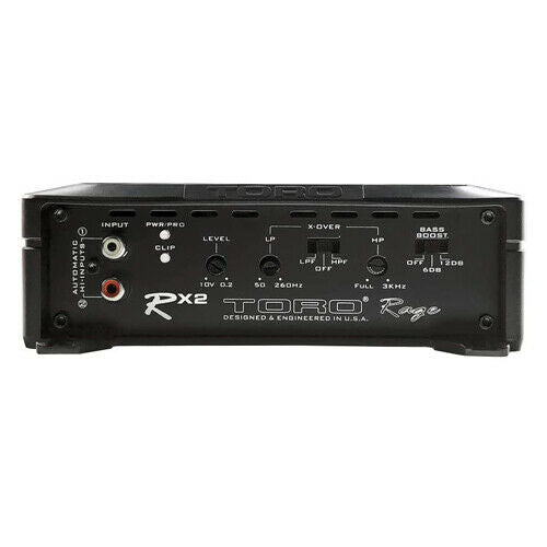 RX2 Car Amplifier | 2 Channel Car Amplifier | 65 Watts x 2 RMS – TORO AUDIO