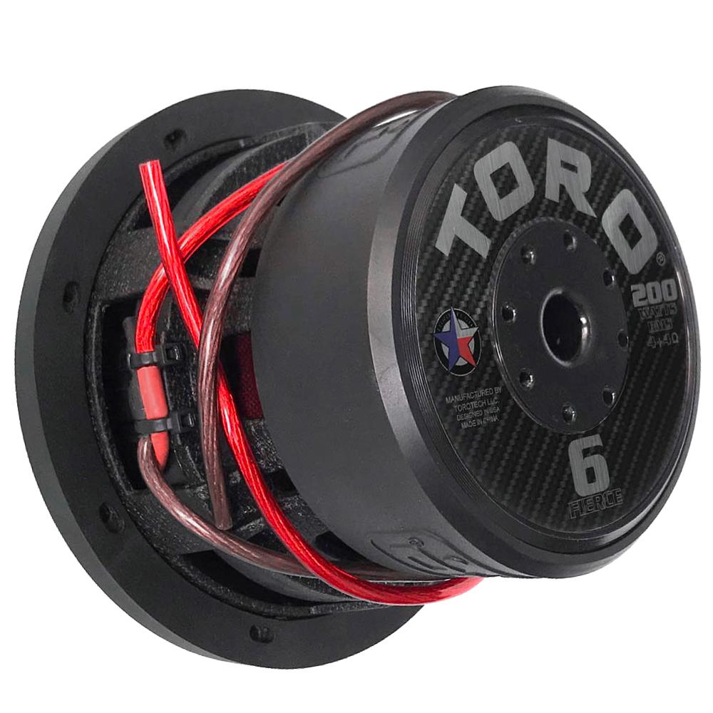 FIERCE 6 Inch Subwoofer | 6.5 Inch Car Subwoofers | 200 Watts RMS ...